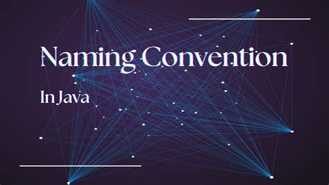 Naming Convention In Java Youtube