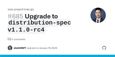 Upgrade To `distribution Spec V110 Rc4` · Issue 685 · Oras Project