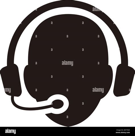 Telemarketers Icon Customer Service Icon User With Headphone Vector Illustration For Graphic