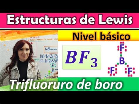 ️estructuras De Lewis Del Trifluoruro Bf3 Fluoruro De Boro