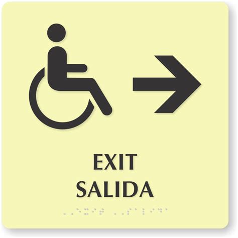 Spanish Exit Signs