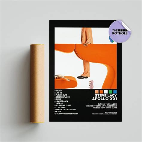 Steve Lacy Posters Apollo Xxi Poster Tracklist Album Cover Poster