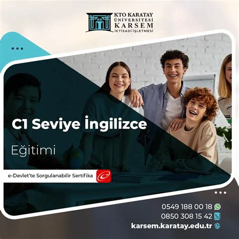 C1 Seviye İngilizce Eğitimi Sertifika Programı
