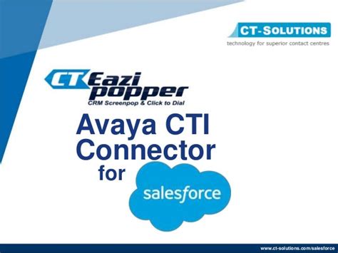Salesforce Avaya Integration Overview