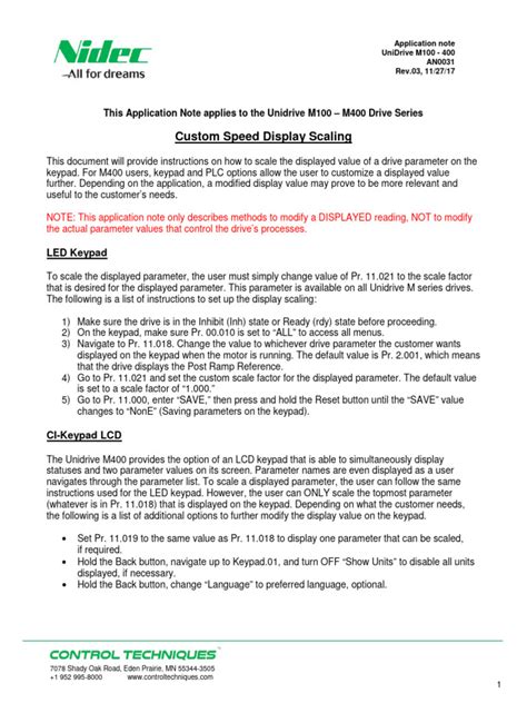An0031 Custom Speed Display Scaling Rev 04 Pdf Parameter Computer