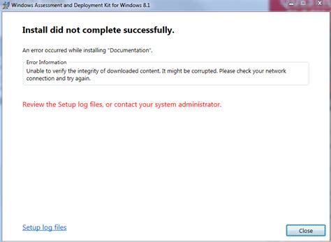 Installing Windows Adk Error Software And Applications Spiceworks Community