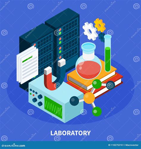 Science Isometric Concept Illustration Stock Vector Illustration Of Discovery Combination