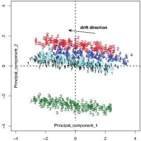 Projection Of The First Two Principal Components Of The PCA Computed Download Scientific
