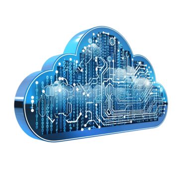 Binary Cloud Computing Concept Abstract Symbol PNG Transparent Image And Clipart For Free