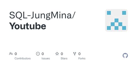 Github Sql Jungminayoutube