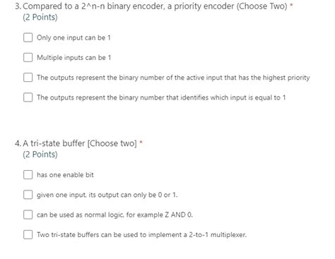 Solved 3 Compared To A 2n N Binary Encoder A Priority