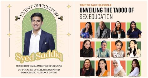Meet Syed Saddiq Harith Iskander More At This Talk To Break The Taboo Of Sex Education