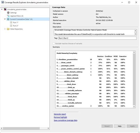 Address Missing Coverage MATLAB Simulink