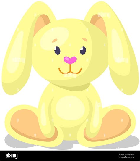 Stuffed Rabbit Toy Vector Design Element Stock Vector Image And Art Alamy