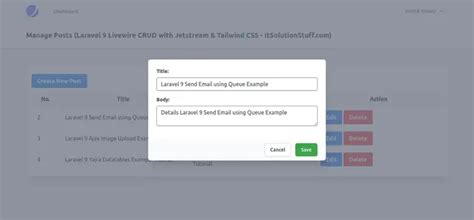 Laravel 8 Livewire Crud With Jetstream And Tailwind Css Danatec