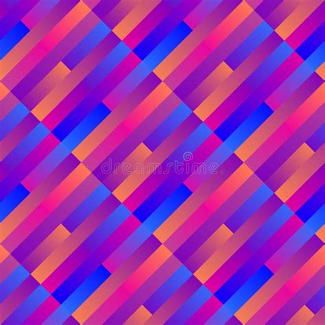 Abstract Seamless Geometrical Gradient Rectangle Pattern Background Stock Illustration