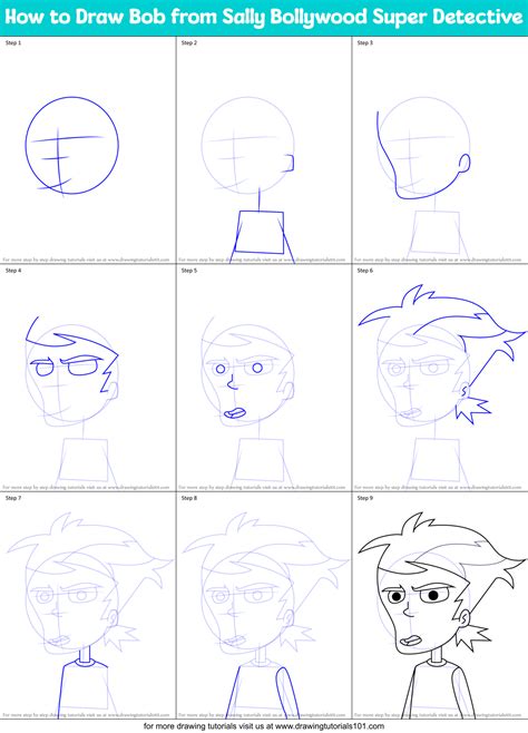 How To Draw Bob From Sally Bollywood Super Detective Sally Bollywood Super Detective Step By