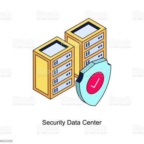 Security Data Center Vector Isometric Filled Outline Icon For Your Digital Or Print Projects