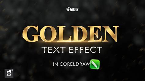 How To Create Gold Text In Corel Draw