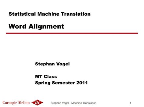 Ppt Statistical Machine Translation Word Alignment Powerpoint Presentation Id3595035