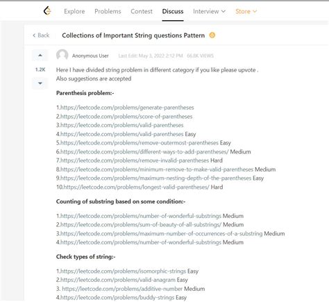 explore leetcode for string related interview questions veeky kumar