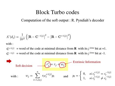 Ppt Turbo Synchronization Scheme For Block Turbo Codes In High