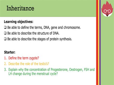 Igcse Edexcel Biology 9 1 Reproduction And Inheritance Teaching