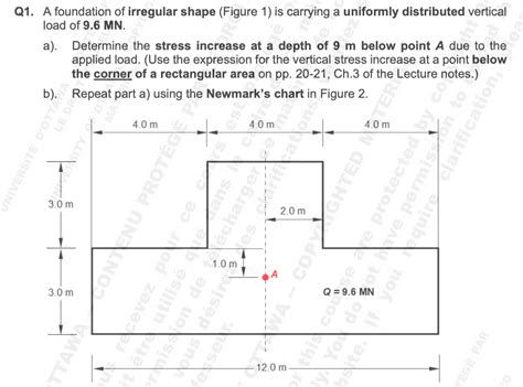 Solved Q A Foundation Of Irregular Shape Figure Is Chegg