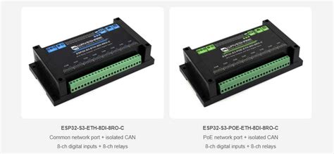 Esp32 S3 Industrial 8 Ch Relay Iot Lan Wifi Bluetooth Can Rj45 Ethernet Poe