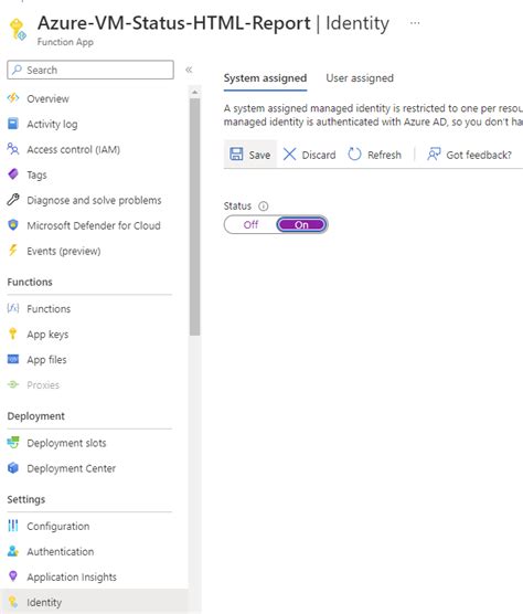Configuring An Azure Function App That Uses A System Managed Identity