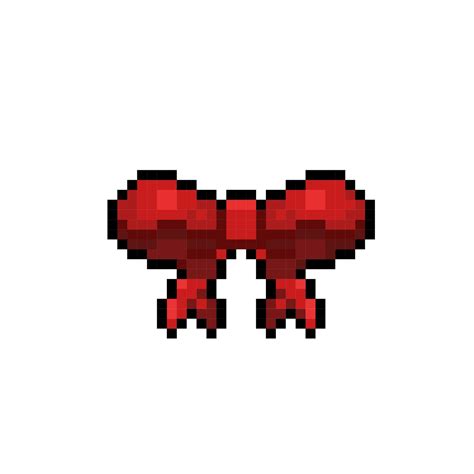 Red Ribbon In Pixel Art Style 20577434 Vector Art At Vecteezy