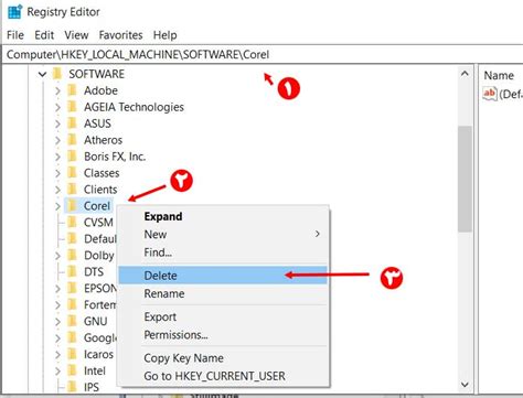 حذف کامل CorelDRAW از ویندوز