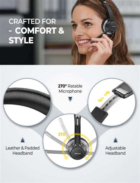 Mpow Hc Usb Business Headset With Microphone