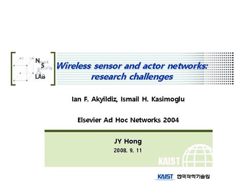 Wireless Sensor And Actor Networks Research Challenges Ian