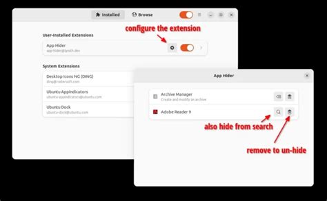 How To Hide Your App Shortcut Icons In Ubuntu 22 04 23 10 Fedora 38 39 Fostips