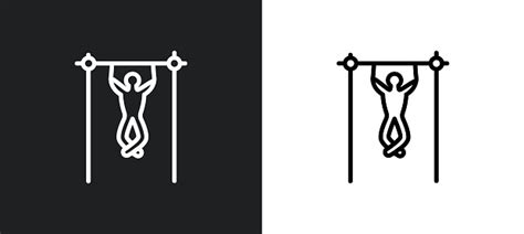 흰색과 검은색 색상의 윤곽선 아이콘을 위로 당깁니다 웹 모바일 앱 및 Ui용 Army And War 컬렉션에서 플랫 벡터 아이콘을 가져옵니다 날씬한에 대한 스톡 벡터 아트