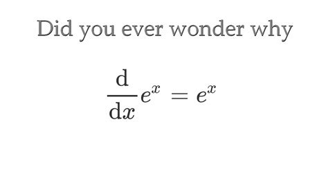 Proof Derivative Of Exponential X From First Principles Art Of Mathematics
