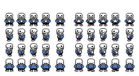 Undertale Sans Overworld Sprites My Take By Dragon8er On Deviantart