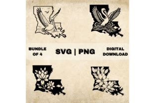Louisiana State Svg Bundle Graphic By Younique Aartwork · Creative Fabrica