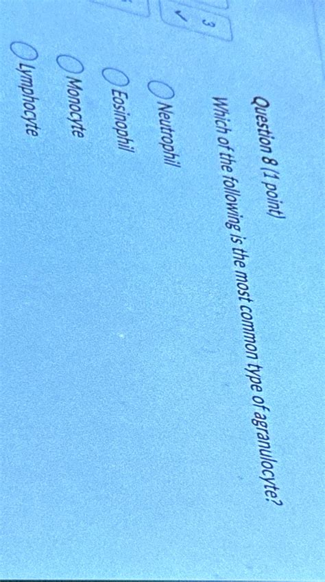 Solved Question 8 1 ﻿point Which Of The Following Is The