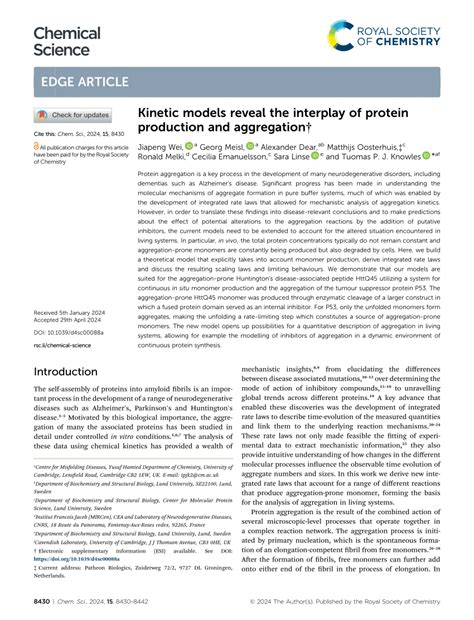 Pdf Kinetic Models Reveal The Interplay Of Protein Production And