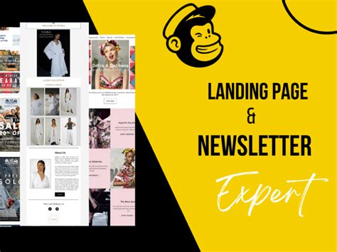 Mailchimp Landing Page Mailchimp Newsletter Template Upwork