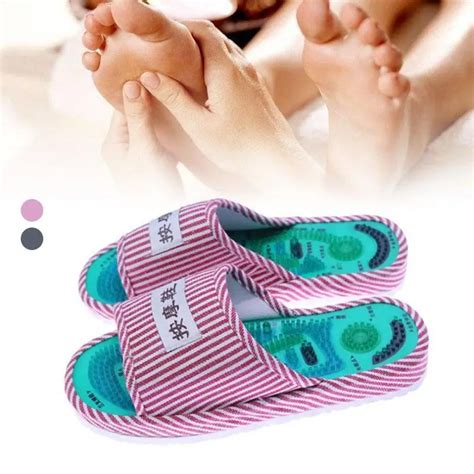 Foot Massage Slippers Acupuncture Therapy Shoes For Legs Acupoint Activating Reflexology Feet