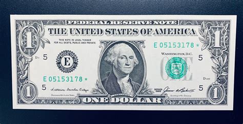 1985 One Dollar Star Federal Reserve Note E 05153178 Etsy