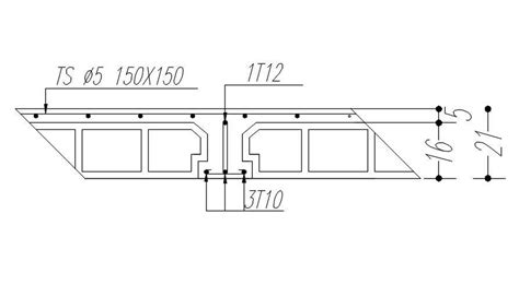 Typical Cross Section Of Wall With Reinforcement Details In Autocad 2d