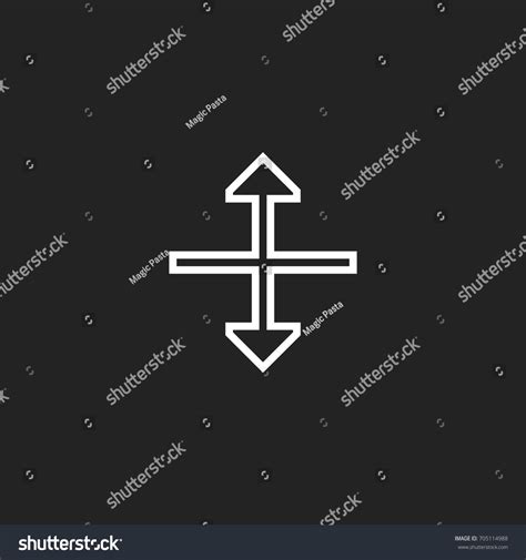 Resize Cursor Pointer Icon Vector Stock Vector Royalty Free 705114988 Shutterstock