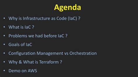Infrastructure As Code With Terraform On AWS PPTX