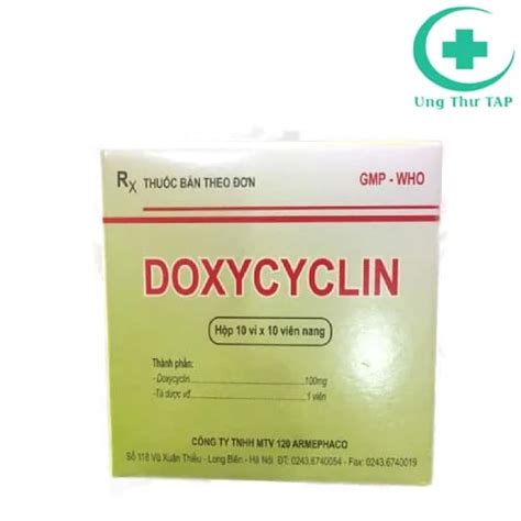 Doxycyclin 100mg Armephaco Thuốc điều Trị Viêm Nhiễm Khuẩn