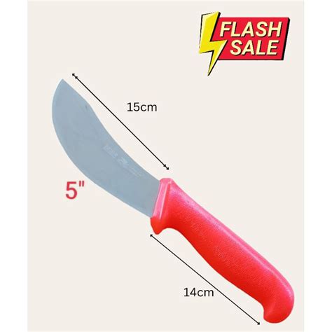Pisau Lapah Daging Pisau Memotong Daging 5 Pemegang Plastik