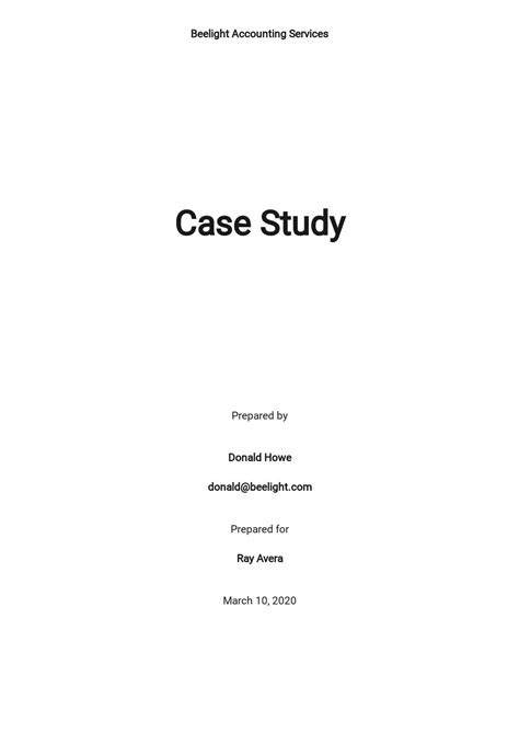 One Page Business Case Template Word Apple Pages PDF Template Net